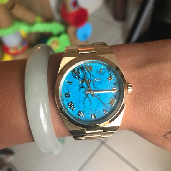 Michael Kors | Accessories | Mk Blue Watch Like New | Poshmark